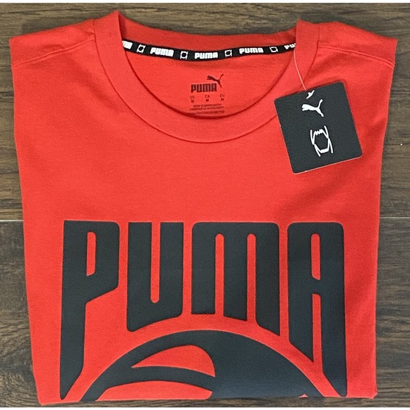 Puma | Shirts | Puma Hoops Mens Medium Logo Graphic Posterize Tee Crew ...